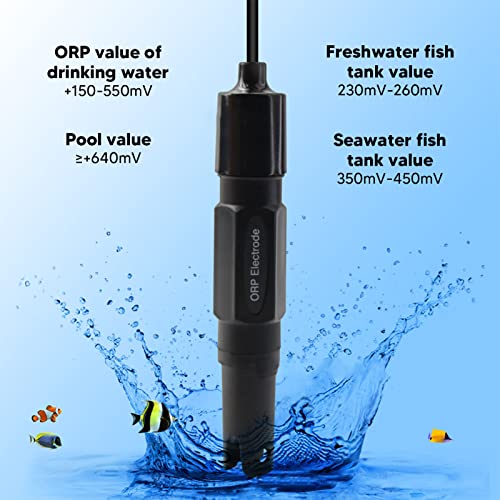 PH Probe Sensor, 0.00-14.00 PH Lightweight Professional PH Electrode Accurate Measurement for Swimming Pool (1.2m)