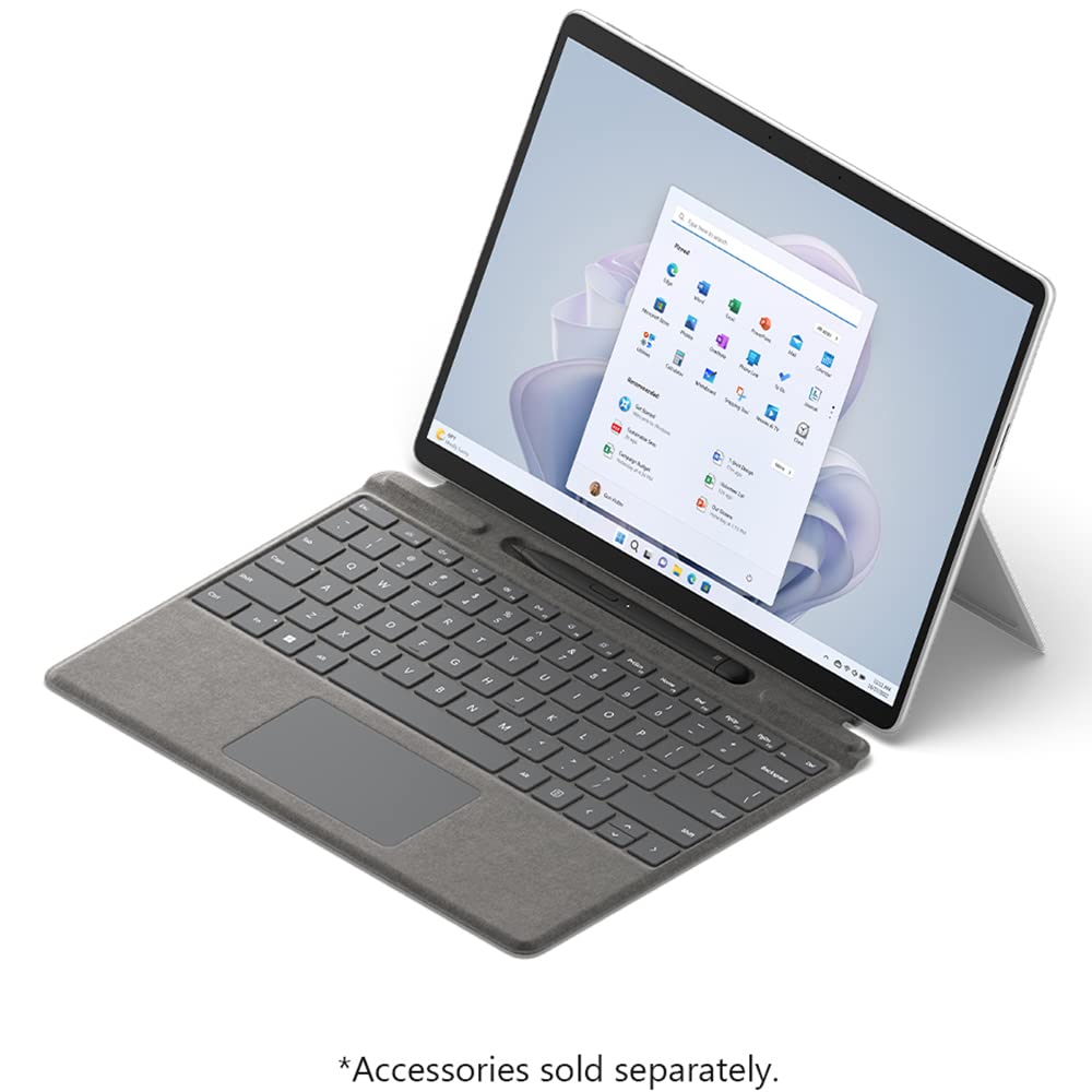 Microsoft QKI-00001 Surface Pro 9 13" Touch Tablet, Intel i7, 16GB/1TB, Platinum Bundle Surface Dock 2 and 1 YR CPS Enhanced Protection Pack