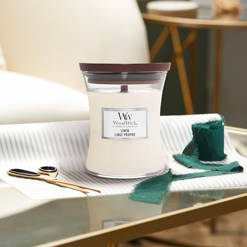 WoodWick Medium Hourglass Scented Candle | Cinnamon Chai | with Crackling Wick | Burn Time: Up to 60 Hours