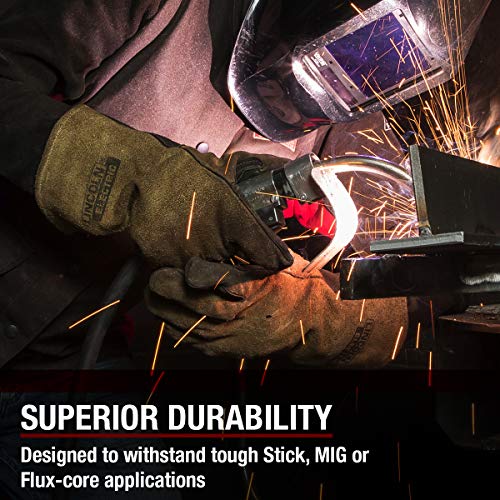 Lincoln Electric Heavy Duty MIG/Stick Welding Gloves | Heat Resistant & Durabilty | Large | K4082-L
