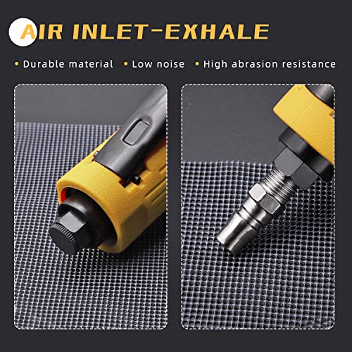NEWTRY Upgrade Pneumatic Metal Shear Cutter 2-Blade Pneumatic Scissor Stainless Steel Sheet Metal Cutting Tools Industrial Air Cutter for Metal Sheet, Diamond Mesh(upgrade A)