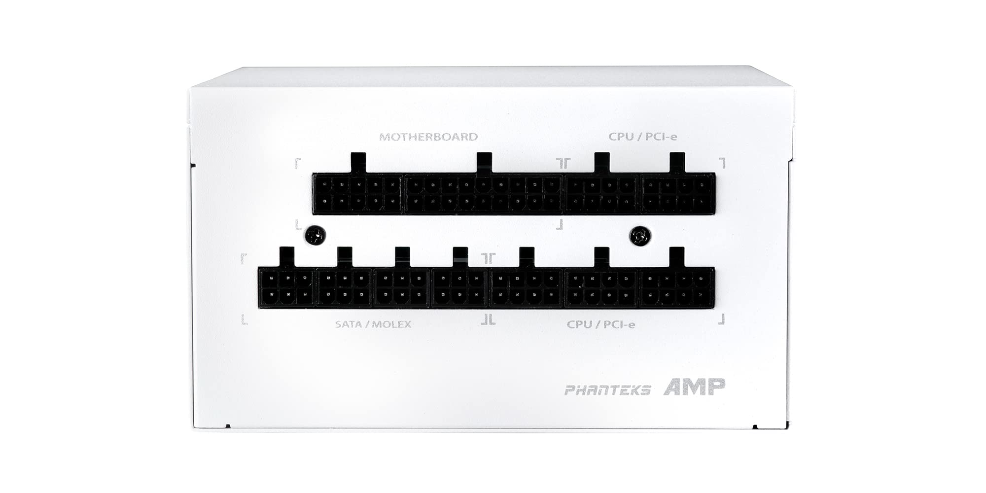 Phanteks (PH-P1000G_WT02) AMP 1000W V2 80PLUS Gold, ATX Power Supply, 12VHPWR Included, Fully Modular, Hybrid Mode, Silent Fan, Revolt PRO Link Certified (White)