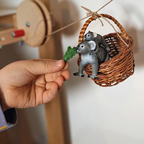 Schleich Wild Life, Australian Animal Toys for Kids, Koala Mother with Baby Koala 3-Piece Set, Ages 3+