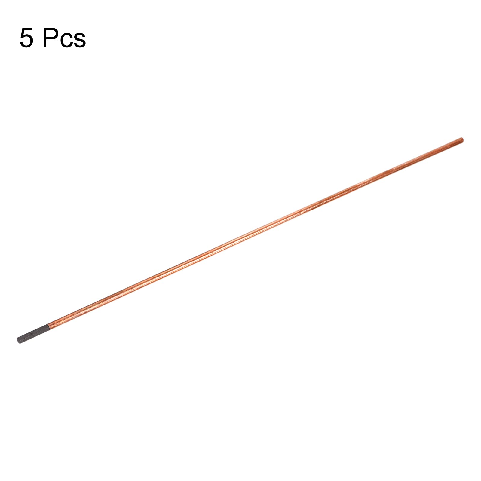 PATIKIL Copper Coated Gouging Carbon Electrode Rods, 10mm/0.4 Inch Dia, 355mm/14-inch Length for Welding, Pack of 5