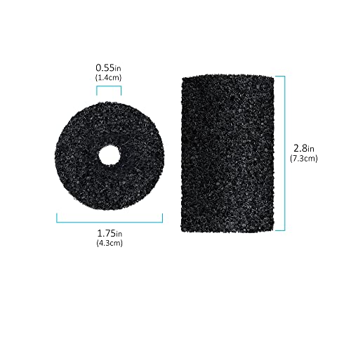 Pool Hose Tail scrubbers,12 Pack Tail Sweeps Scrubber Replacement High Density Sweep Hose Scrubber Pool Pre-Filter Intake Sponge as Polaris Pool Cleaner Parts Fits for Polaris Vac-Sweep Pool Cleaner