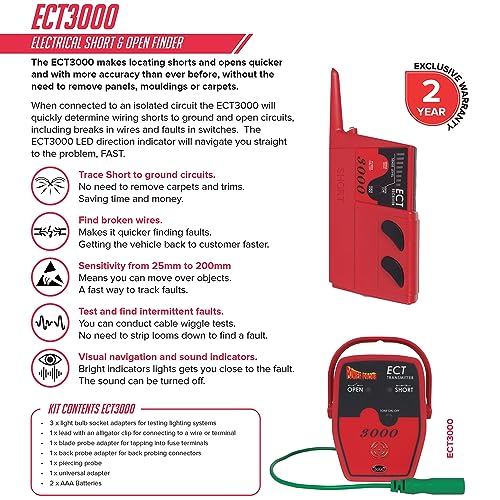 Power Probe Short/Open Circuit Finder NO Box Car Test Electrical Circuit Tester