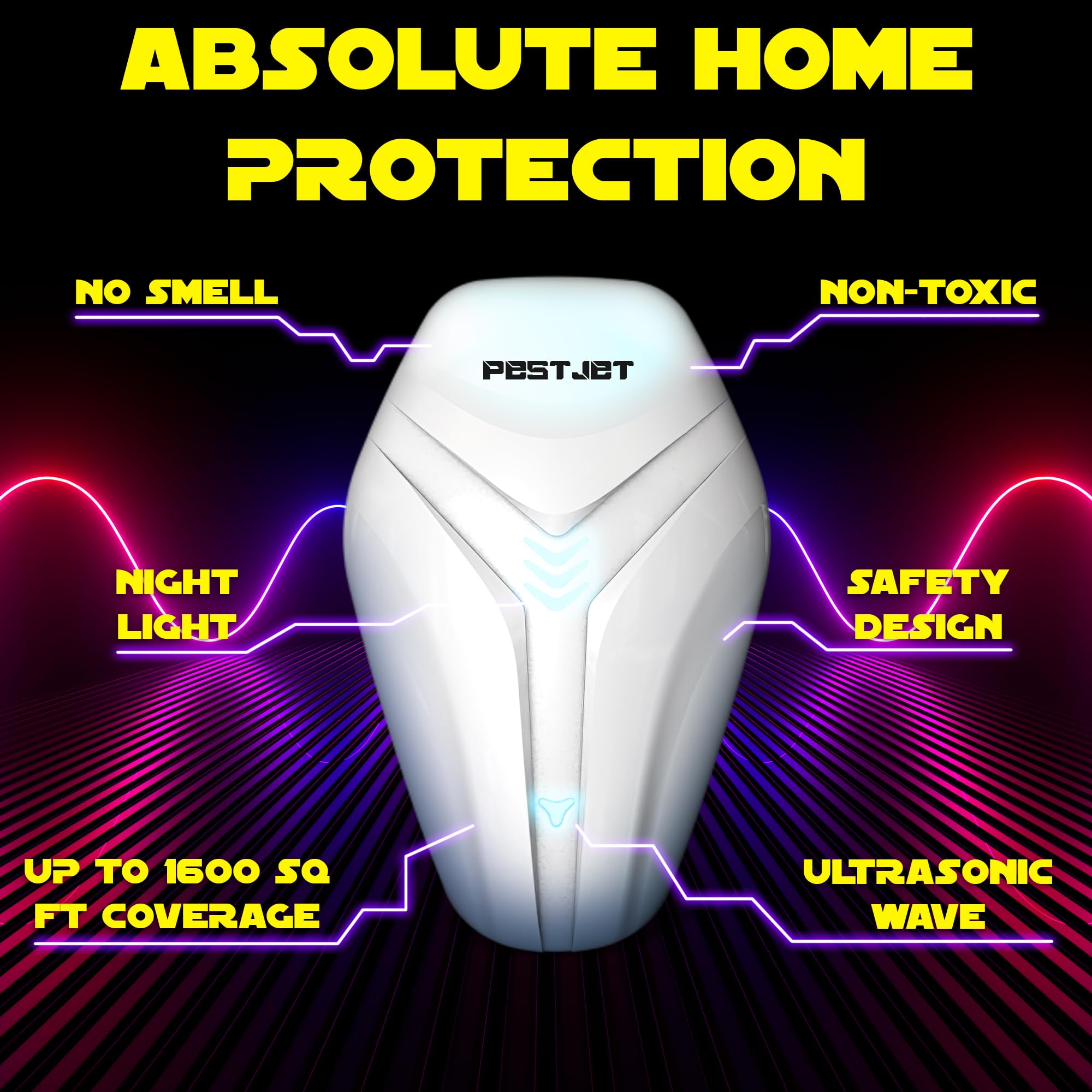 New 2024 Ultrasonic Pest Repeller Plug in - 6 Pack – Outdoor/Indoor Electronic Pest Repellent - Get Rid of Rat Bat Mouse Squirrel Bug Bee Ant Spider Wasp Cockroach Fly Mosquito Rodent Termite Roach
