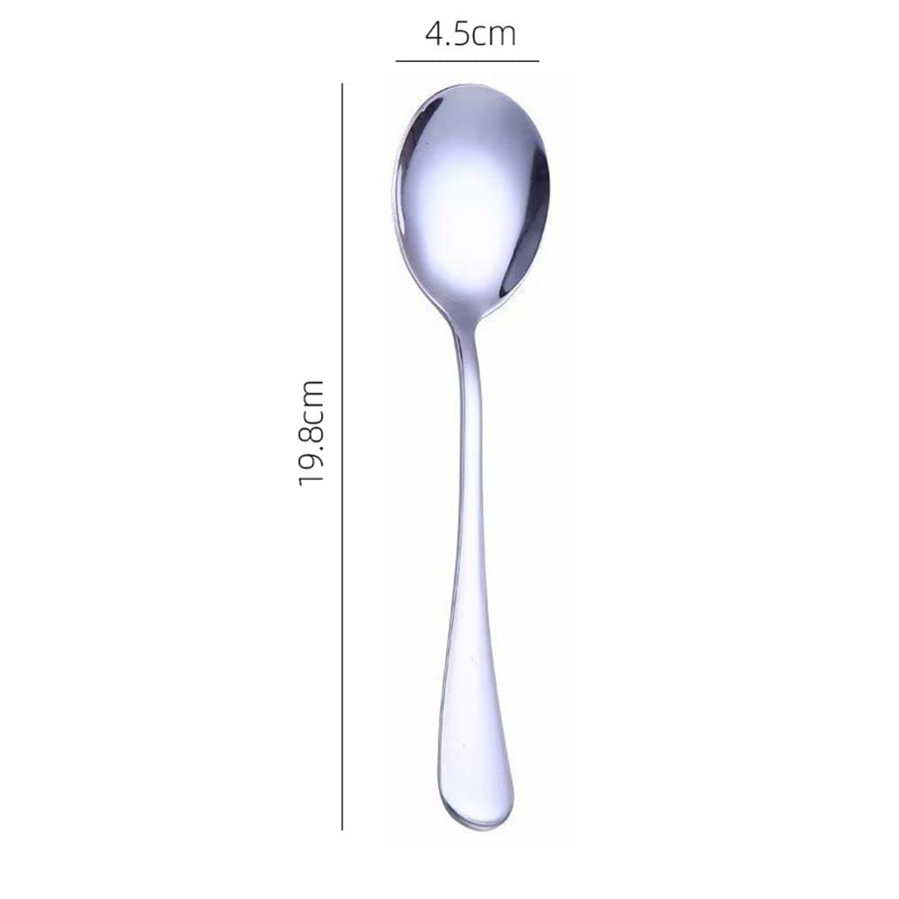 LUMoony Stainless Steel Salad Cutlery 4Pcs 20Pcs Salad Spoon Fork Set Salad Mixing Fork Spoon Salad Fork and Serving Spoon Set for Kitchen Dining Salad Tongs Serving Tableware