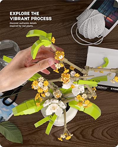 Nifeliz Fragrans Plant Decor Building Set for Adults, Build a Fragrans Display Piece for The Home or Office (430 Pieces)