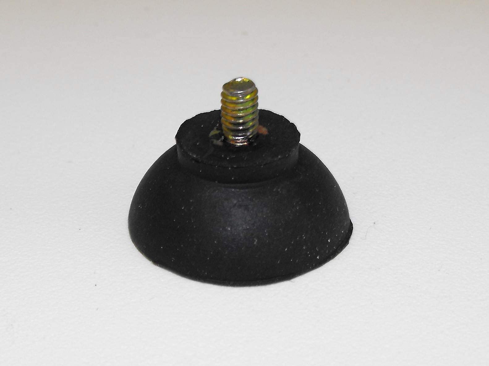 JL Missouri Parts 4X #8-32 1/4" Screw in 1" Rubber Suction Cups, 7/16" Tall, Made in USA Foot Isolator