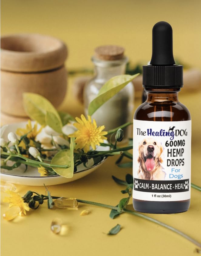 The Healing Dog: Hemp Drops for Dogs - 600mg