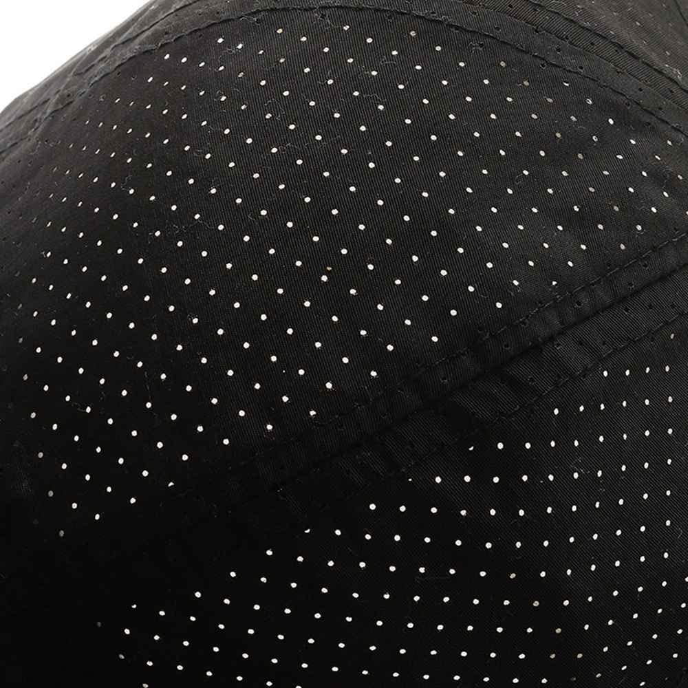 Men's Hat Quick Dry Baseball Cap Outdoor Breathable Sun Protection Fishing Cap Sun Cap Blank Peaked Cap (Black)