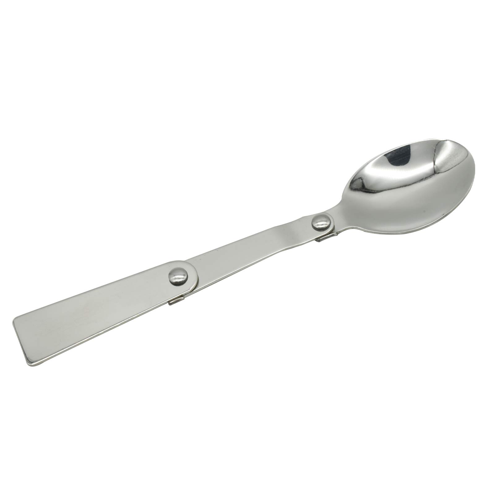 Maydahui Folding Spoon and Fork SUS 18/10(304)Stainless Steel Salad Spork Portable for Thermos and Travel (Pack of 6)