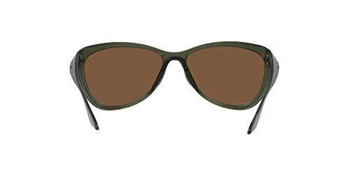 Oakley Women's OO9222 Pasque Aviator Sunglasses, Matte Olive Ink/Prizm Bronze, 60 mm