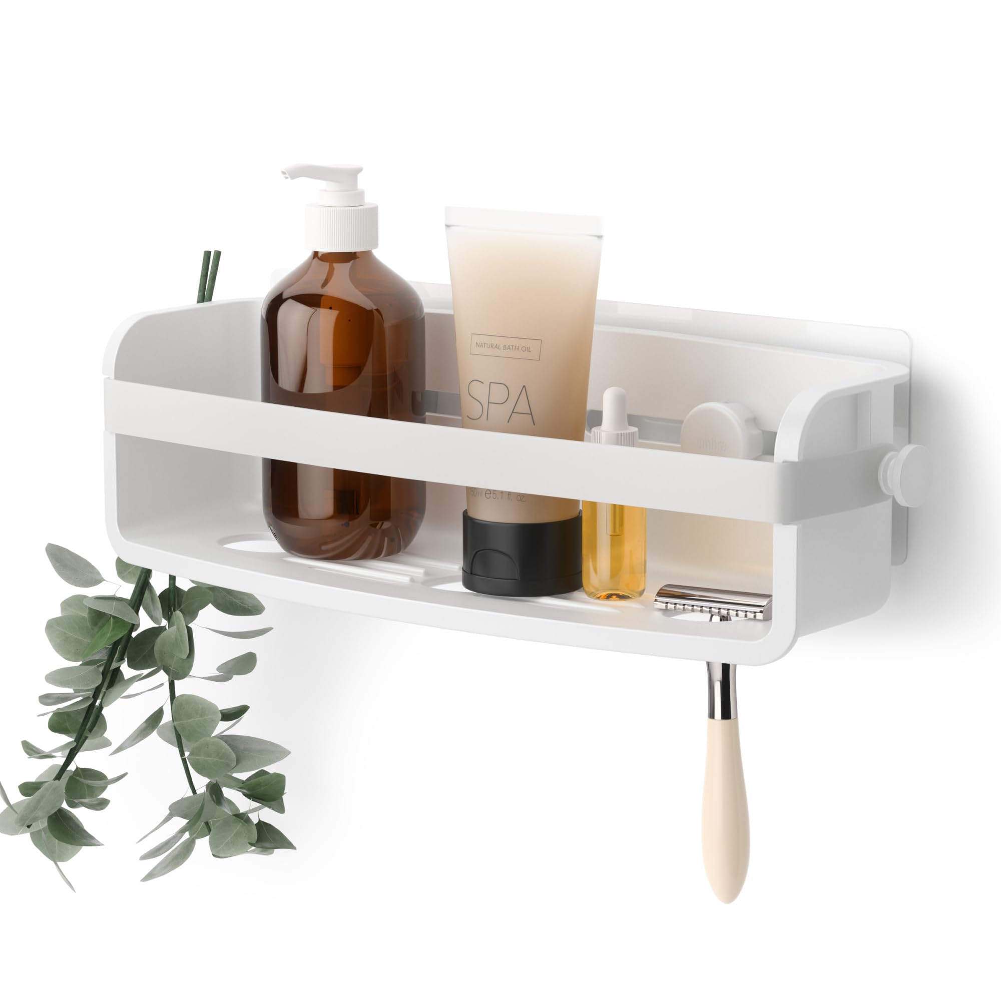 Umbra Flex Modern Bathrrom Caddy Bins, White