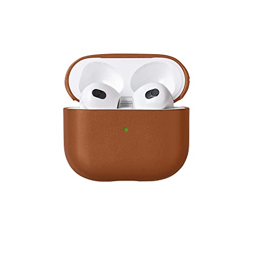 Native Union Leather Case for AirPods (3rd Gen) β Handcrafted Fully-Wrapped Genuine Italian Leather case β Compatible with Qi Wireless Chargers β for AirPods (Tan)
