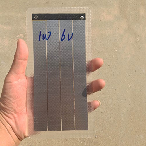 Portable Flexible-Solar-Panel-Charger Small Solar Panels for Science Projects Wireless Charger 1 Watt 6 Volt Thin-Film-Roll-up-Bendable-Amorphous-Solar-Panel Cell DIY for Car Camping Solar Charger