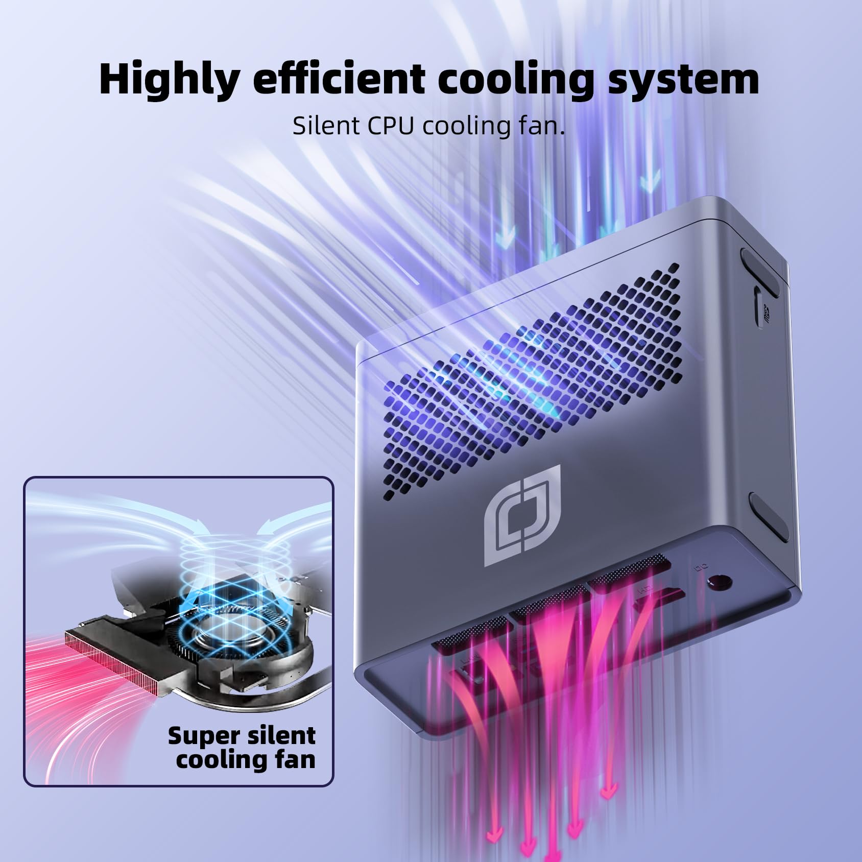 jumper Mini PC, 32GB RAM 1024GB SSD, Mini Computers Quad-Core Intel N100 CPU(Up to 3.4GHz), Mini Gaming PC with Windows 11, 4K UHD Graphics, WiFi 6/2.4G+5G WiFi, BT5.0, Dual HDMI, Cooling System.