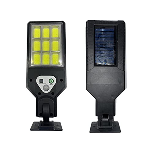 Solar Street Light Motion Sensor - IP65 Waterproof Outdoor Solar Powered Street Lights, Dusk to Dawning with Remote Control, LED Floods Light for Parking Lot, Drive-Way