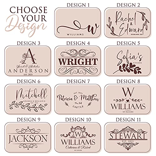 Personalized Cutting Board, 11 Designs & 5 Wood Styles Cutting Board - Wedding Gifts for the Couples, Housewarming Gifts, Christmas Gift for Parents and Grandma
