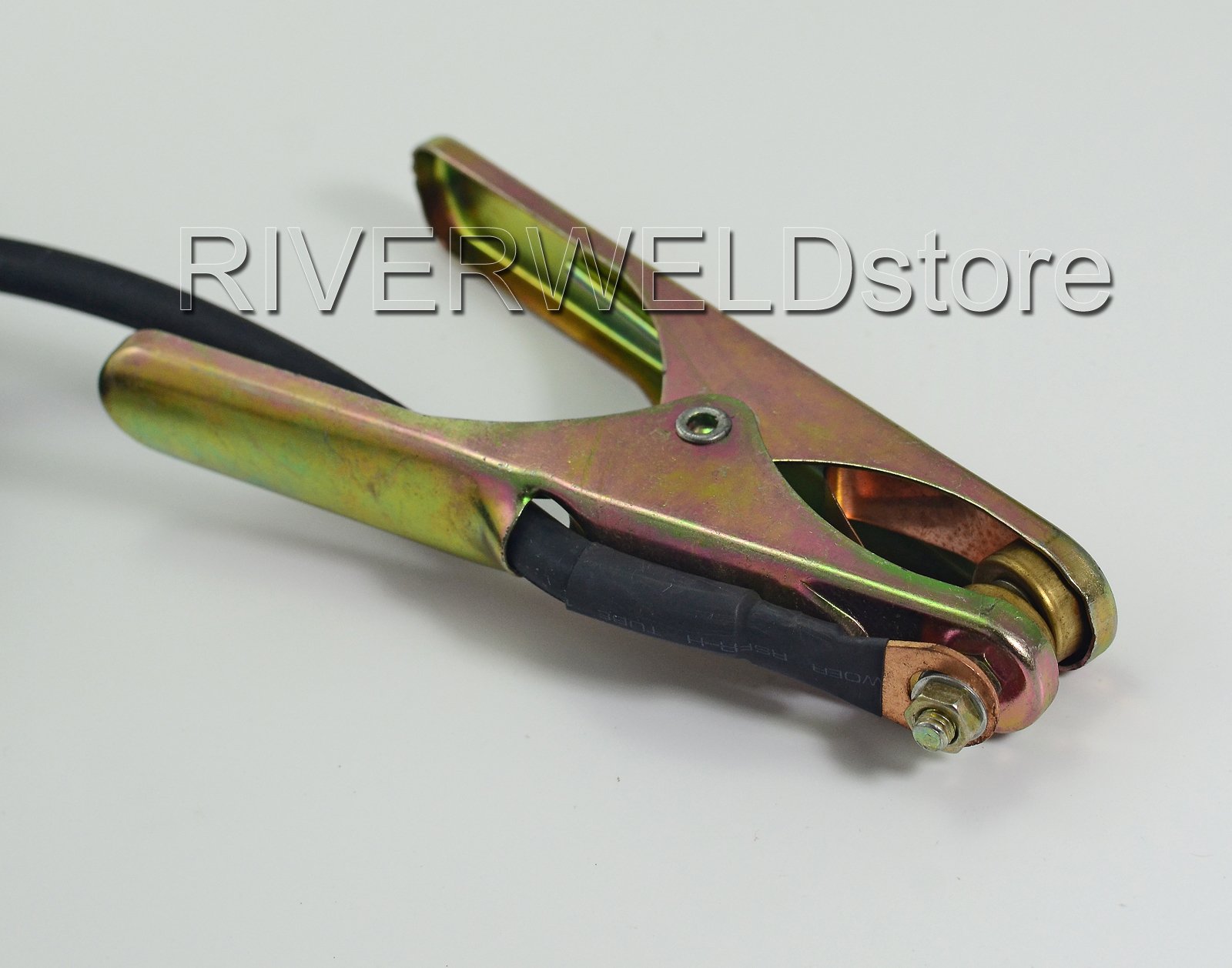 RIVERWELD 200A Groud Earth Clamp 10-25mm2Plug 3 Metre Lead 16mm2 Wire Fit MMA ARC Welder