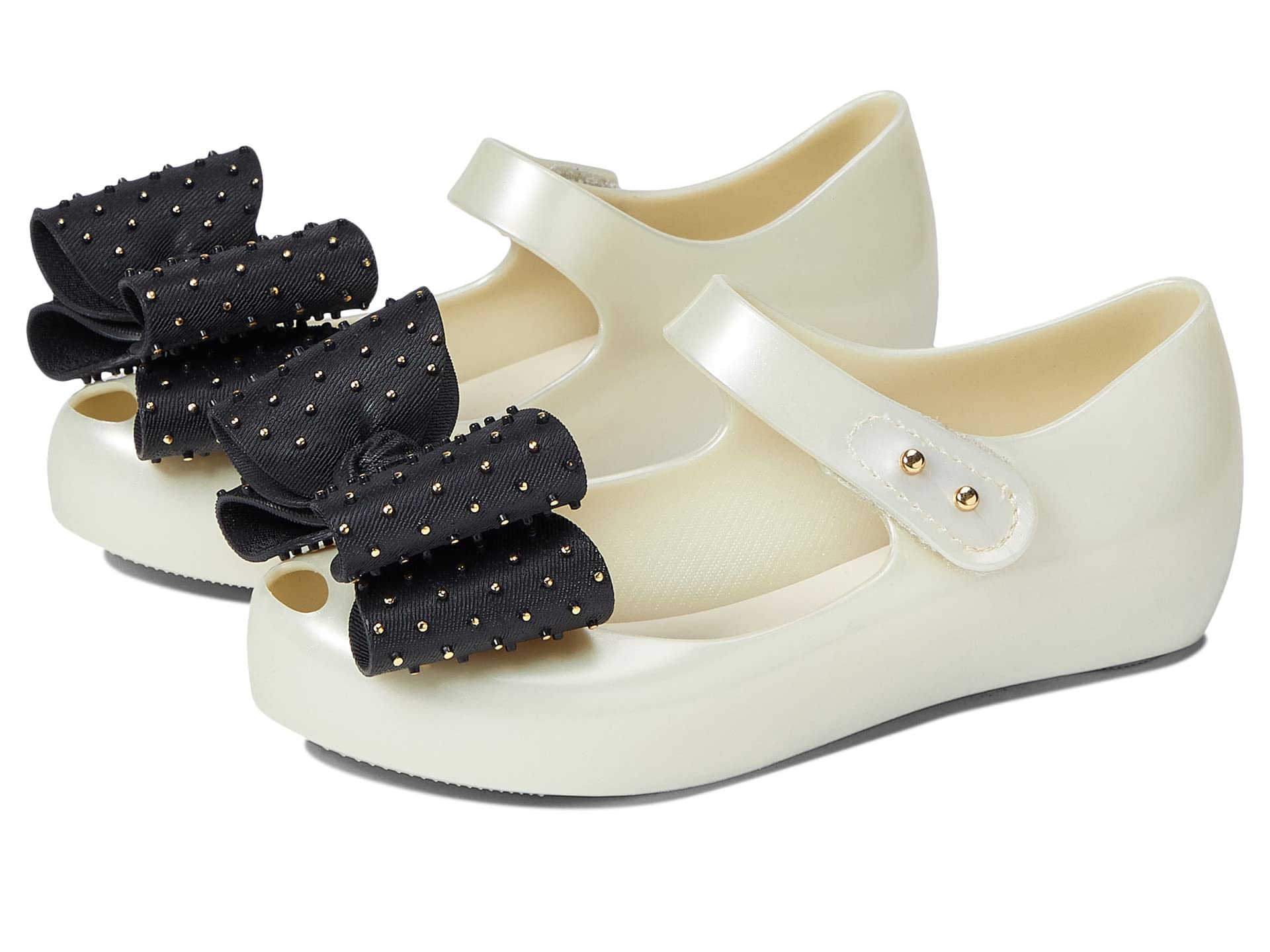 mini melissa Girl's ULT Sweet VII BB (Toddler/Little Kid) Pearly White/Black 6 Toddler M