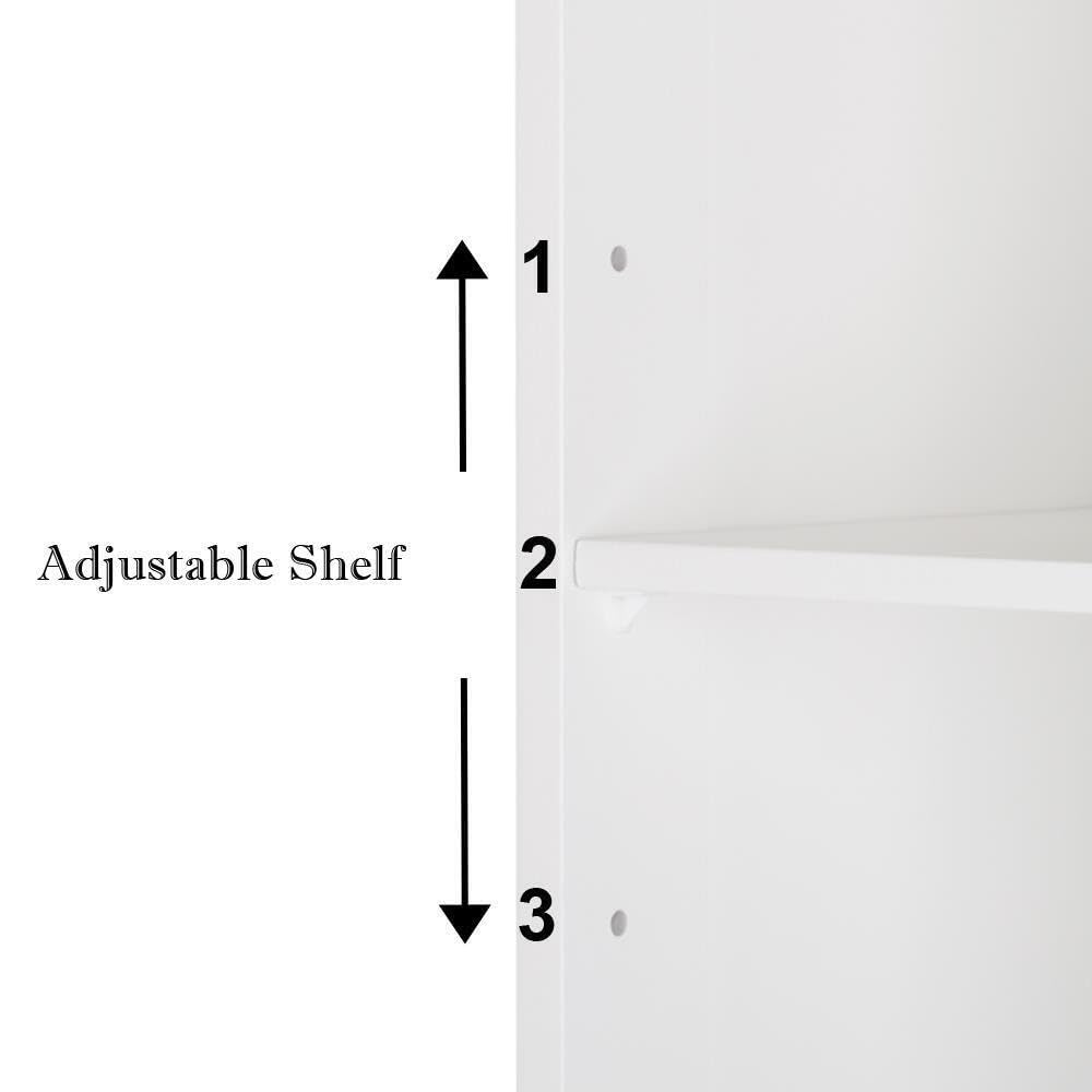 Wall-Mounted Bathroom Cabinet - Modern Storage Organizer with Mirrored Door for Laundry and Kitchen