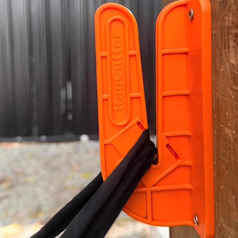 Wall-Mounted Rag Cutter, T-Shirt Rag Cutter Tool Rag Cutter,hang the Cloth Cutter for Cutting Rags, Baling Ropes, Elastic Tree Straps, Small Diameter Ropes, Sheepskin Cloth