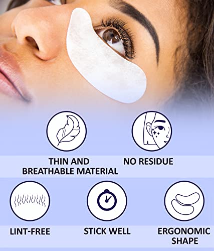 STACY LASH Eyelash Extension Shampoo 1US Gal & 100 Pairs Set Under Eye Gel Pads/Eyelid Foaming Cleanser/Safe Makeup & Mascara Remover/Lint Free Patches/Professional Supplies and Beauty Tools