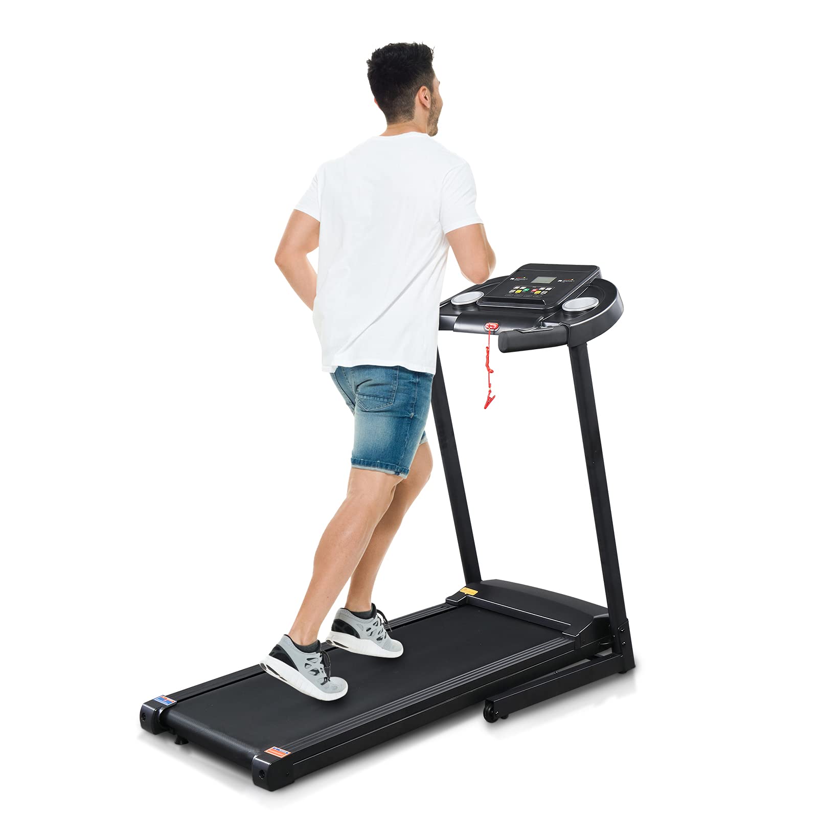 MengK 1.0HP Single Function Electric Treadmill with Hydraulic Rod
