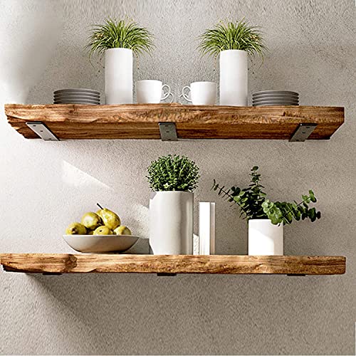 Shelf Brackets wall Shelves Floating Shelf Bracket 10 Inch,Heavy Duty Metal Shelf Bracket,Cast Iron Black Shelf Bracket Hardware Supports,Hidden Brackets for Floating Wood Shelves,Screws and Wall Plug