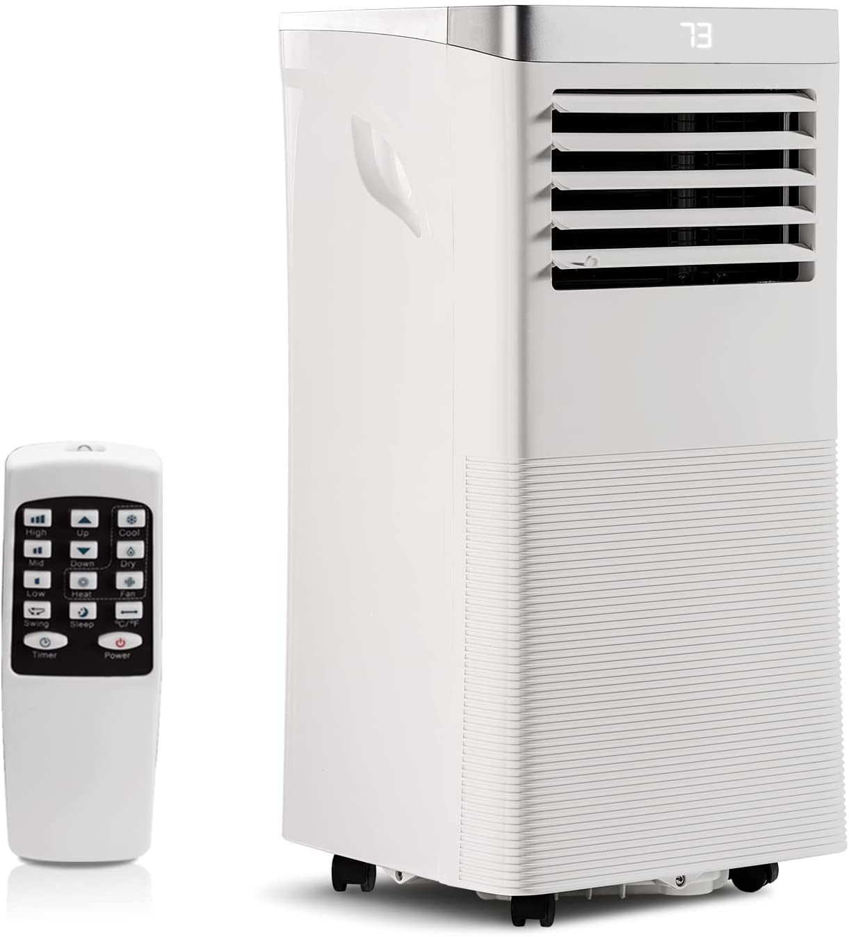 oneinmil 4-IN-1 10000BTU Portable Air Conditioner and Heater, Built-in Dehumidifier & Fan Modes with Remote Control, Includes Window Mount Kit, AC Unit For Room, Office, Dorm, Bedroom