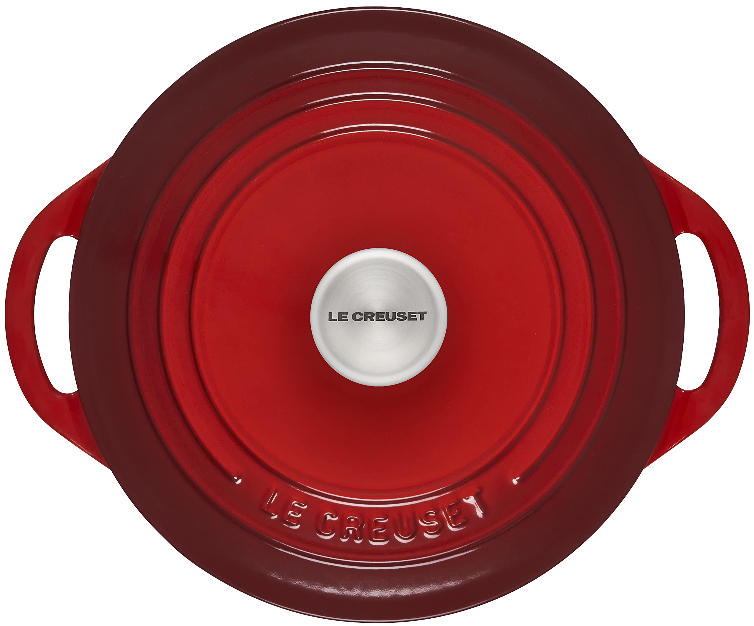 Le Creuset Enameled Cast Iron Shallow Round Oven, 2.75 Qt., Cerise