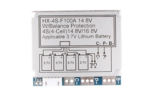 NOYITO 100A 4S 3.7V Lithium Battery Protection Board 14.8V with Balance Over-Current Over-Charge Over-Discharge Protection