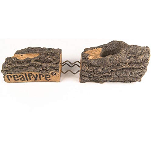 Peterson Real Fyre 30-Inch Split Oak Designer Plus Gas Log Set with Vented Natural Gas G4 Burner - Match Light