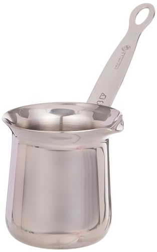 Korkmaz Stainless Steel Turkish Milk/Coffee Pot - 3 Cup