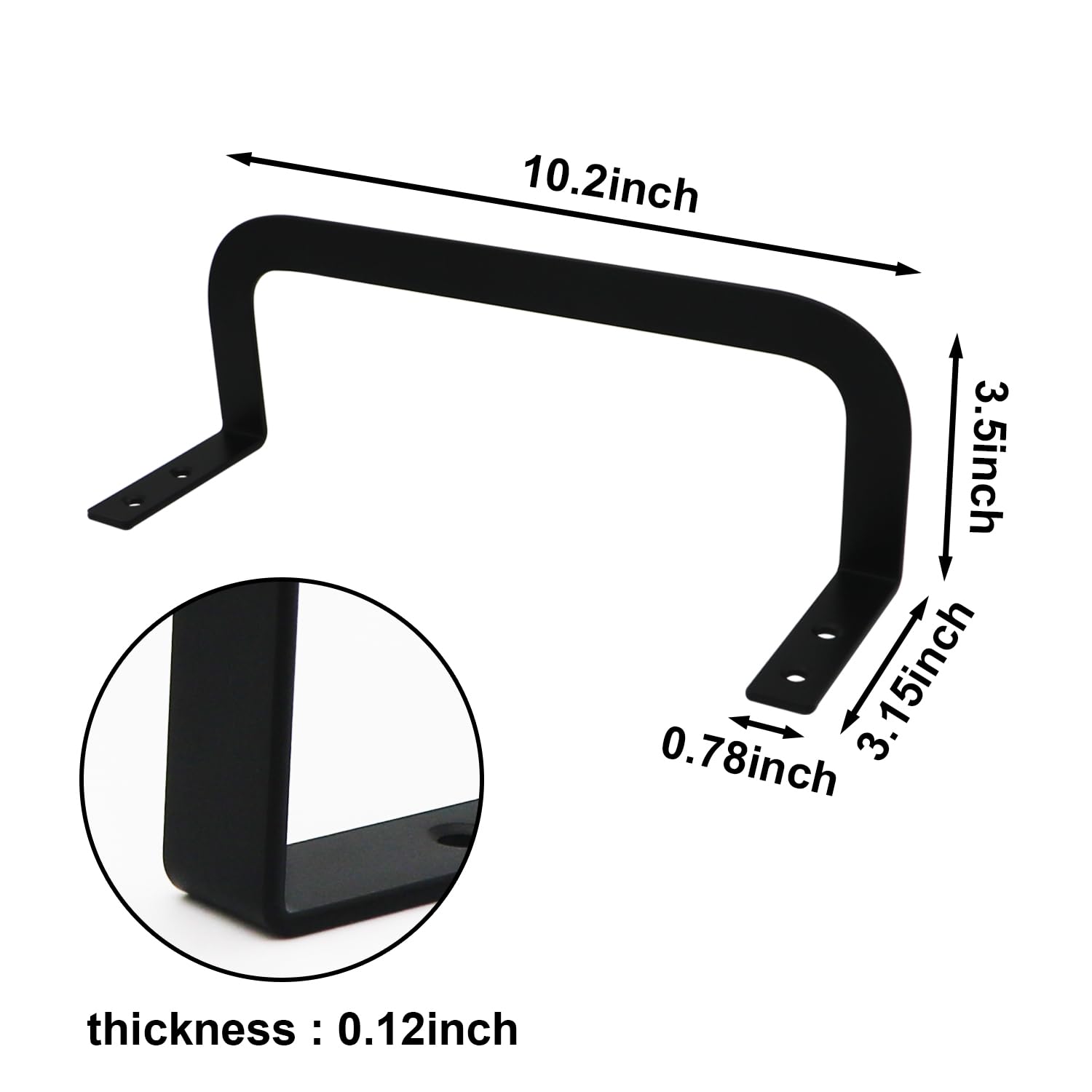 RUENXG Mattress Slide Stopper 4 Pack Non-Slip Mattress Gripper Retainer Bar Mattress Holder for Bed Frame to Prevent Sliding Mattress Holder for Bed Frame-Black 