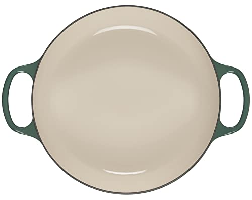 Le Creuset Olive Branch Collection Enameled Cast Iron Signature Braiser, 3.5 qt., Artichaut with Embossed Lid