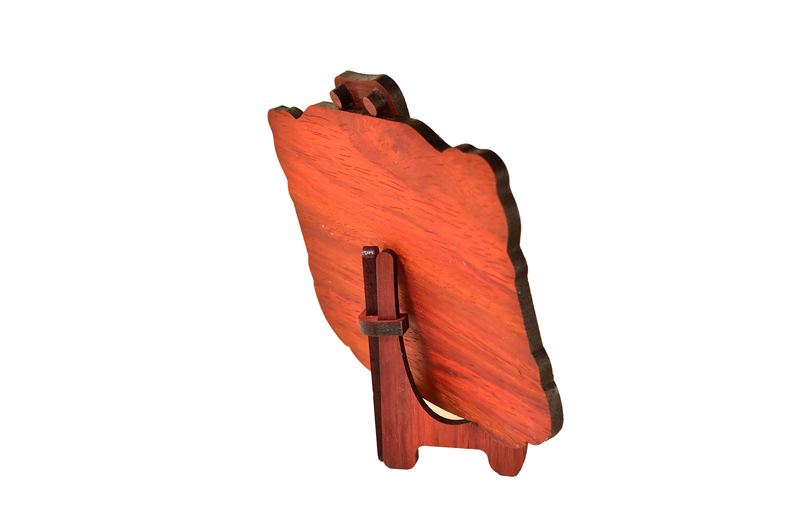Mini Ouija Board in African Padauk Wood - 8 x 5.5 in, 1/4 Thick - All Natural - Real Plain Wood - Customizable