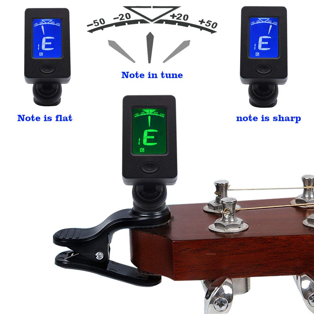 Guitar Capo with Guitar Tuner Clip Guitar Accessoriesor for Acoustic Ukulele