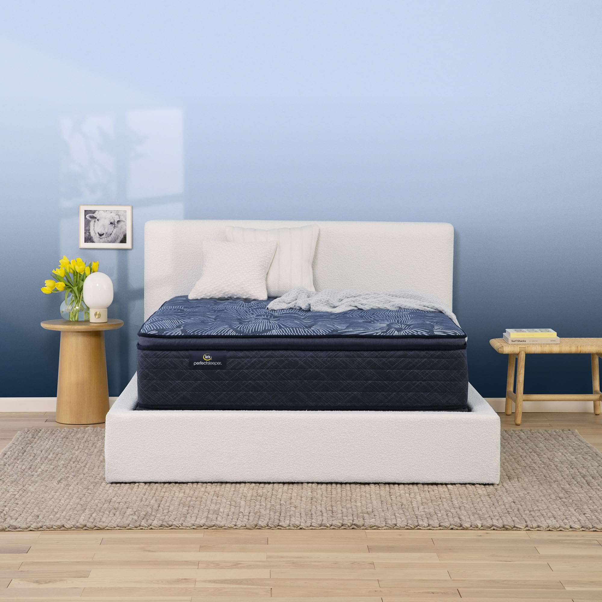 Serta Perfect Sleeper Ultimate 14.5" Queen Mattress - Medium Pillow Top, Cooling Gel Memory Foam, Pocket Innersprings for Motion Isolation, Edge Support, CertiPUR-US Certified - Oasis Sleep