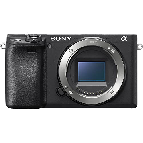 Sony a6400 Mirrorless Camera (ILCE-6400/B) + 64GB Card + 2 x NPF-W50 Battery + Card Reader + LED Light + Corel Photo Software + Case + Flexible Tripod + Hand Strap + More (Renewed)