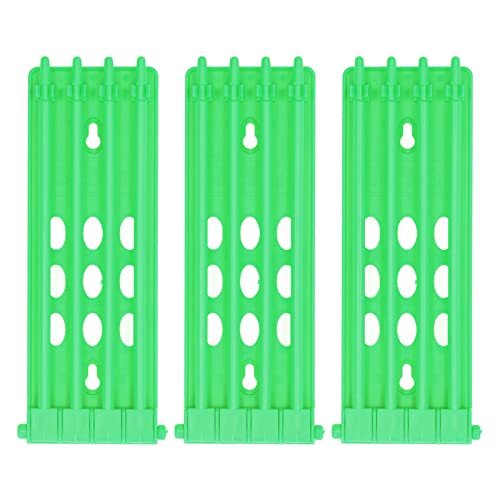 Pigeons Bands Rack Frame, Pigeons Leg Rings Holder 3Pcs Save Space 4 Column for Pigeons Farm Green
