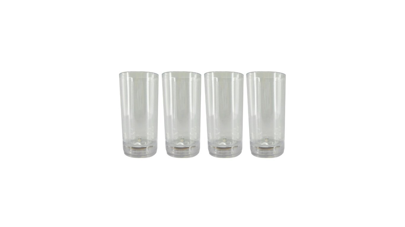 LED Glasses | Acrylic Shot Glass Set | 2 Ounces | Christmas Party Glass