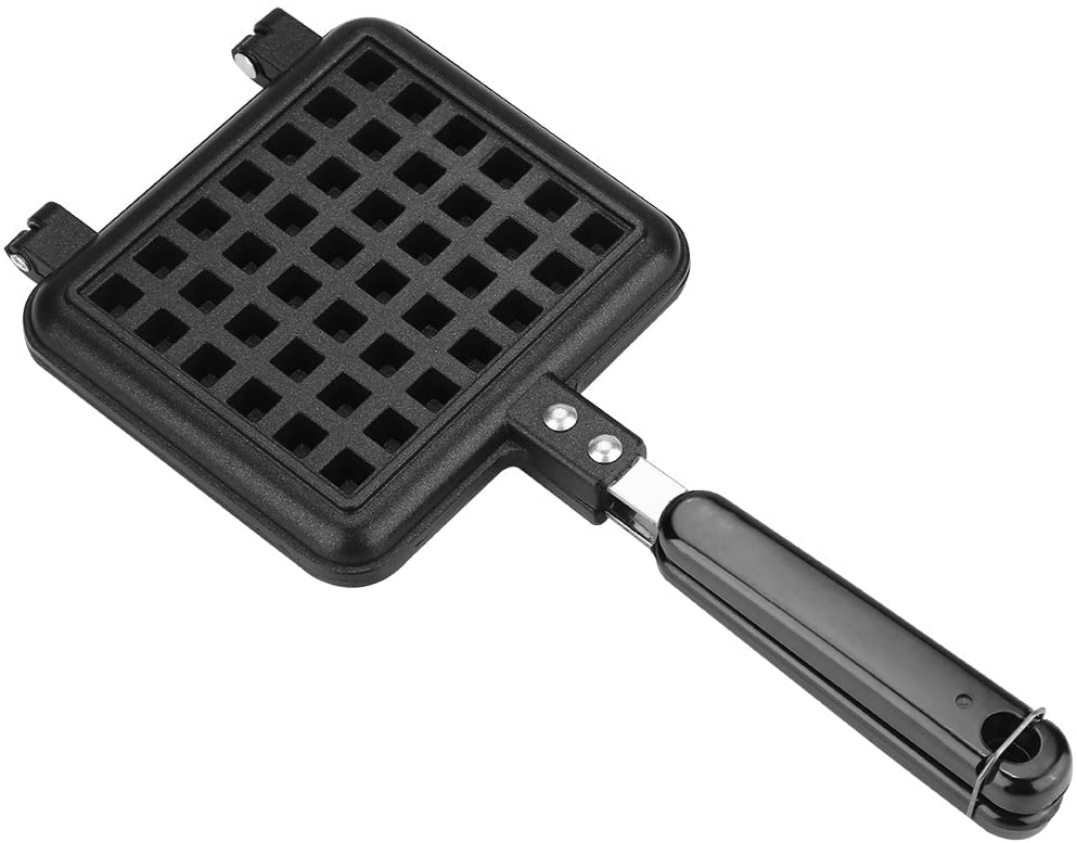 Mini Waffle Maker Pan Waffle Nonstick Coating Waffle Baking Mold Plate Stovetop Waffle Skillet for Belgian Waffle Sandwich Toaster