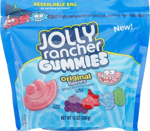 JOLLY RANCHER Gummies Assorted Fruit Flavored Candy Bag, 13 oz