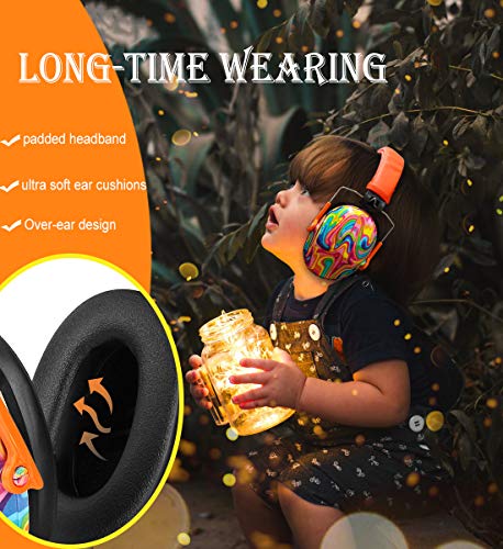 PROHEAR 032 Kids Ear Protection - Noise Cancelling Headphones Ear Muffs for Autism, Toddlers, Children - Orange