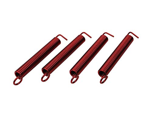Guyker Guitar Noiseless Tremolo Bridge Springs(Set of 4) Replacement for Fender Strat ST Stratocaster Floyd Rose Style Precision Instruments - Red