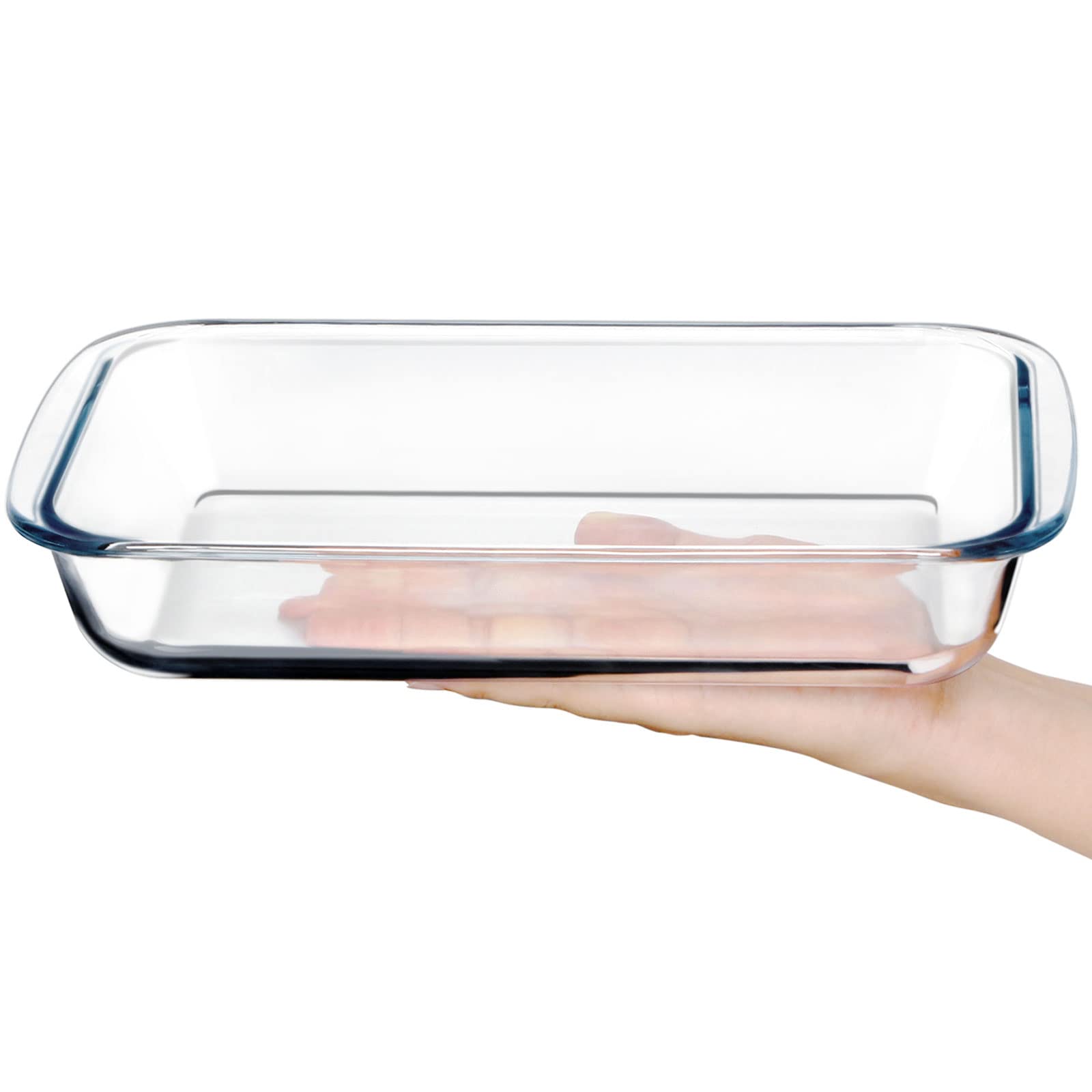 Mini-1.5 QT Glass Baking Dish for Oven, (Single Serving) Glass Pan for Cooking Dish Casserole Dish Rectangular Baking Pan Glass Bakeware