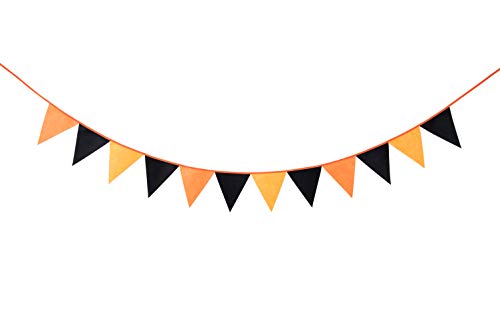 LOVENJOY Felt Black and Orange Banner Graduation Party Decoration